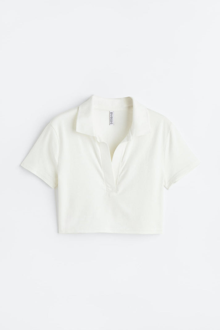 Collared cropped top – ZODOK